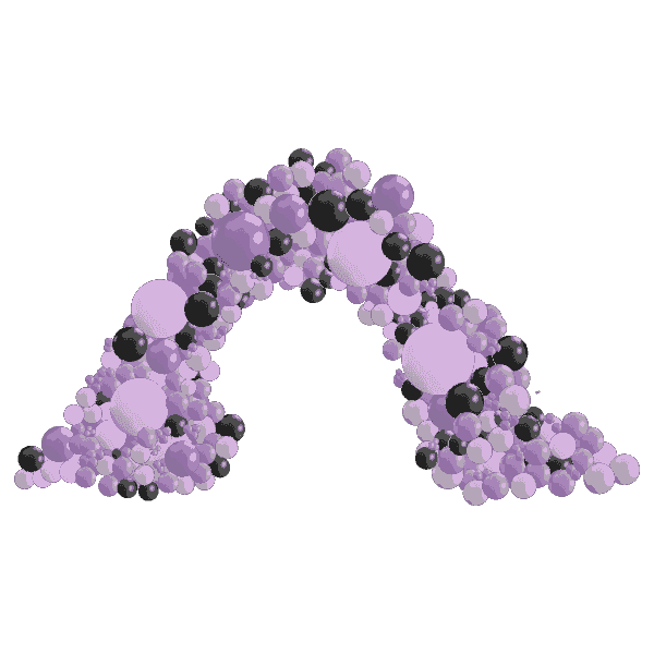 Organic Arch - Carolina Balloons and Confetti